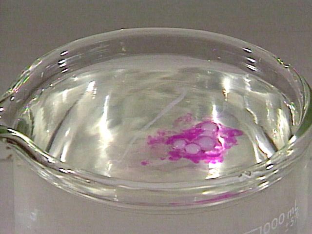 Cesium Reacting With Water